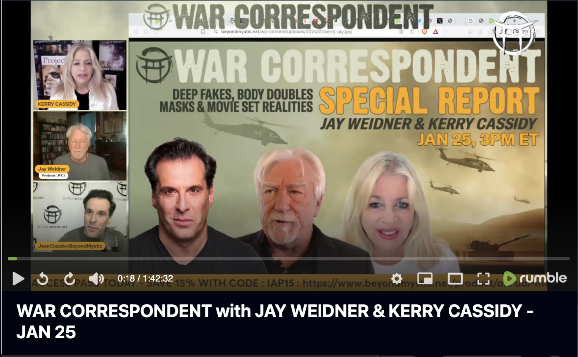 WAR CORRESPONDENT with JAY WEIDNER & KERRY CASSIDY | PROJECT CAMELOT